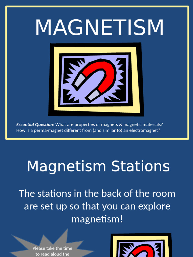 Magnetism Powerpoint | PDF