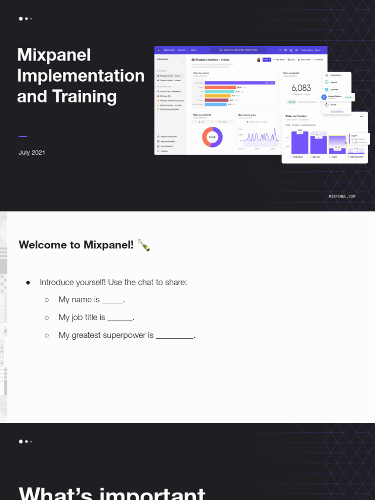 Mixpanel Implementation | PDF