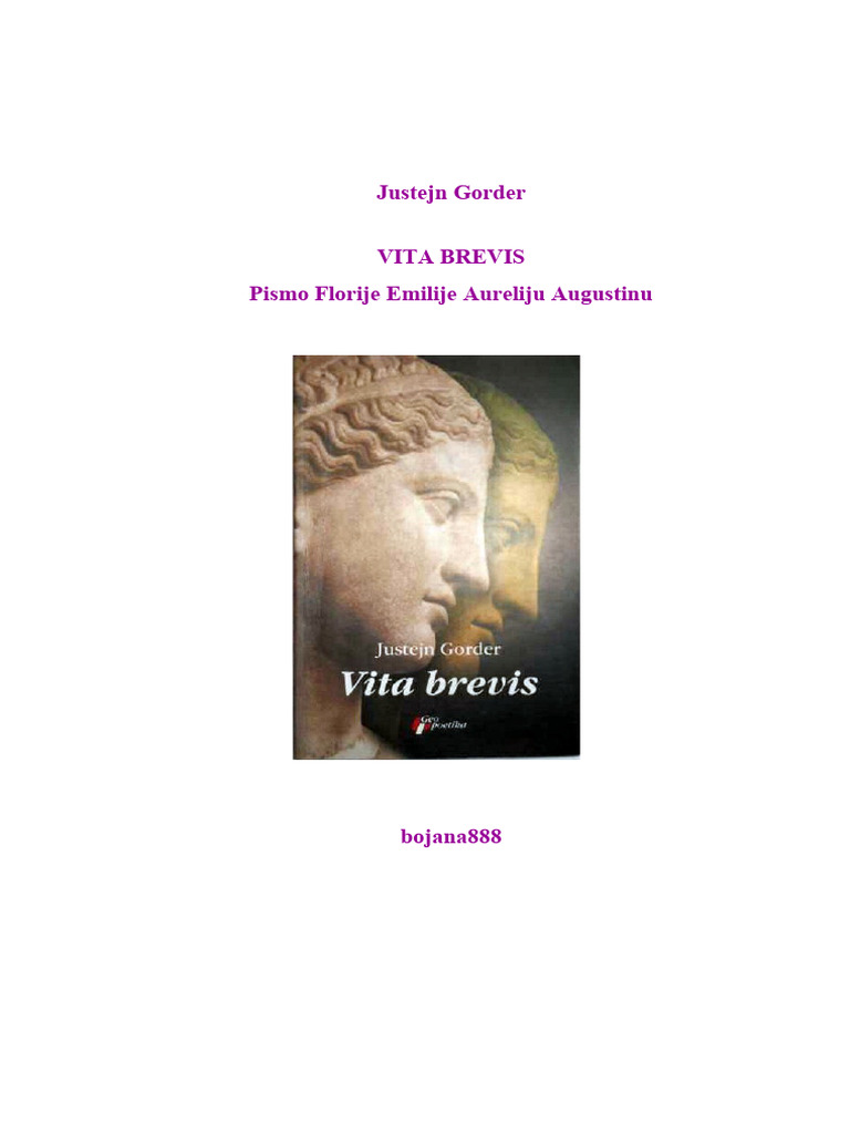 Justejn Gorder - Vita Brevis | PDF