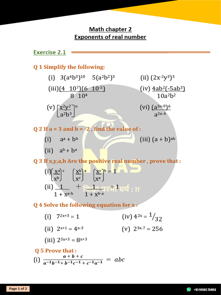 Math Chapter 2.docx12 | PDF