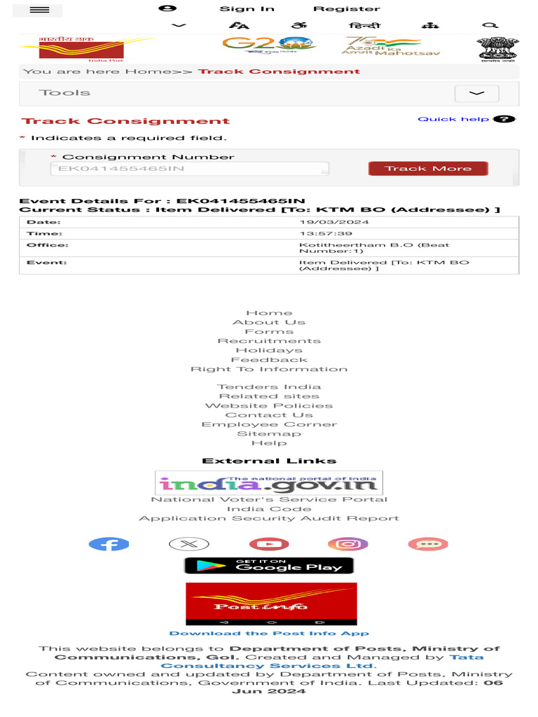 Track Consignment | PDF