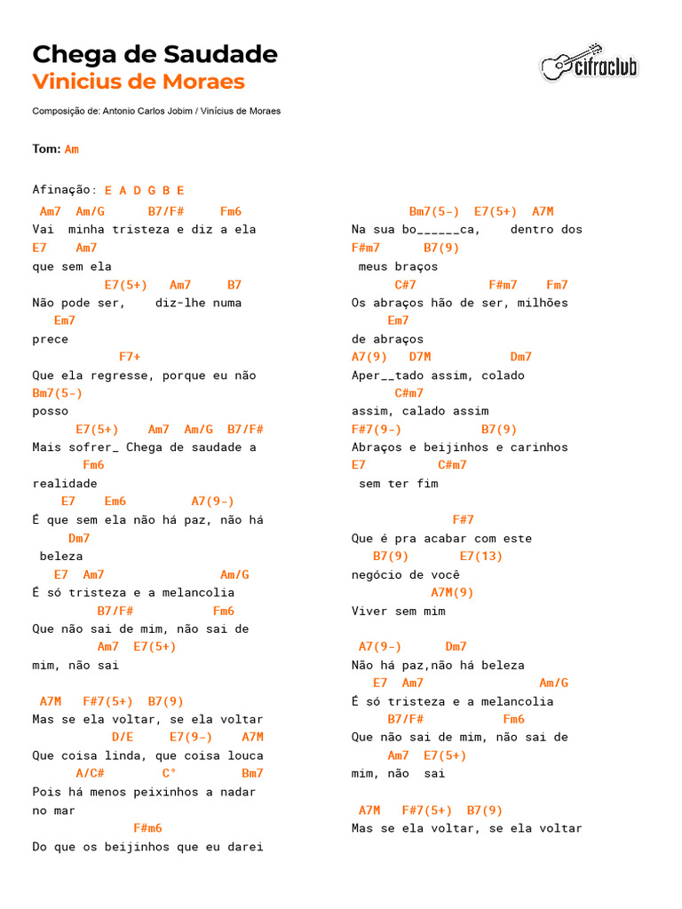 Chega de Saudade | PDF