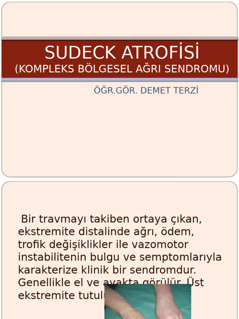Ders 8 Sudeck Atrofi̇si̇ | PDF