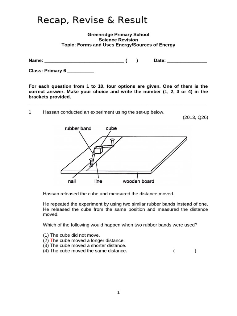 Forms and Uses of Energy | PDF