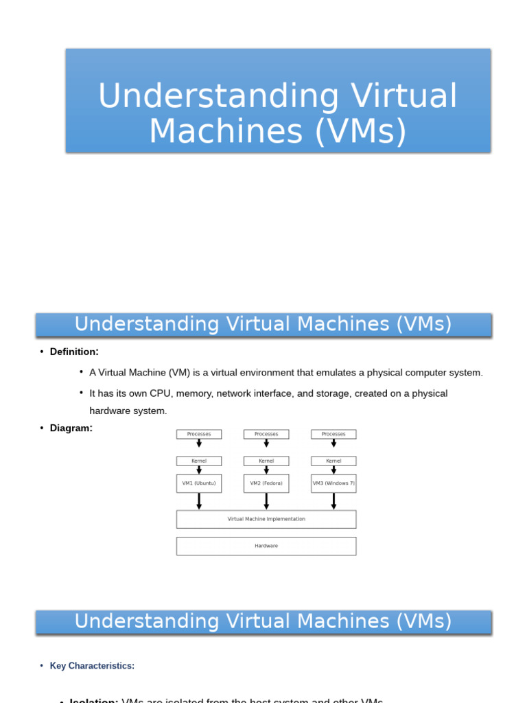Understanding Virtual Machines (VMS) | PDF