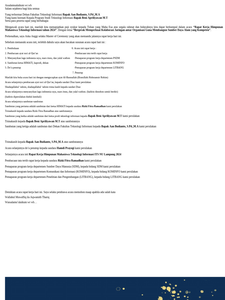 Teks MC | PDF