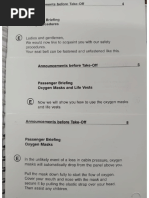 Flight Attendant Scripts | PDF | Seat Belt | Aviation