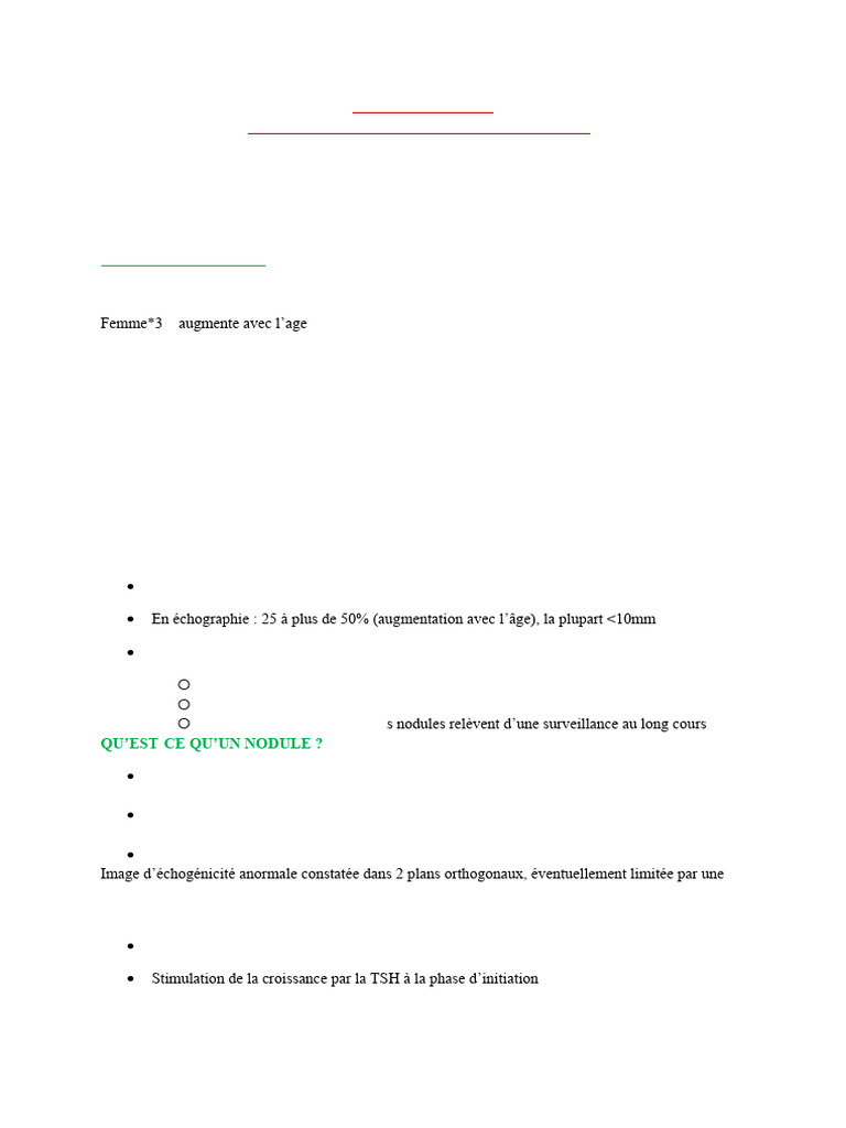 Endocrino5an Td-Cat Nodule Thyroidien2018bensalem | PDF