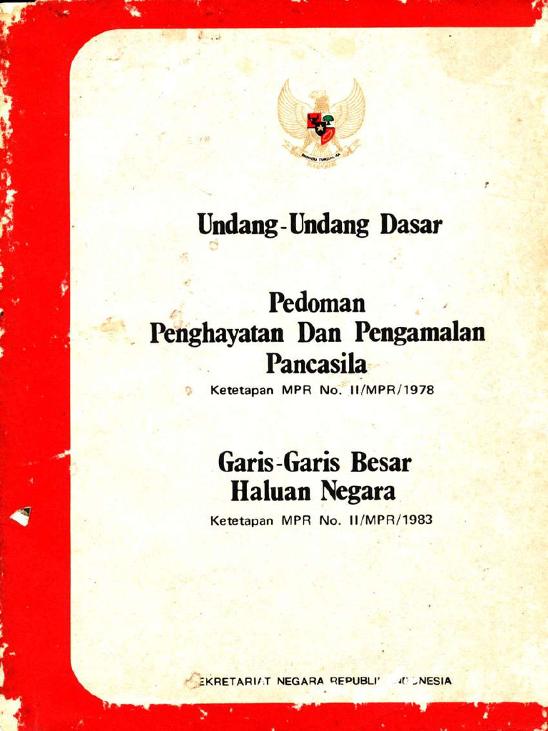 UUD, P4 Dan GBHN (Sekretari - (Z-Library) | PDF