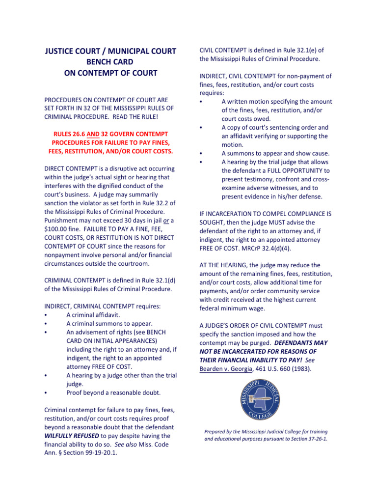 Sample-bench-card-on-contempt-9-6-17 | PDF