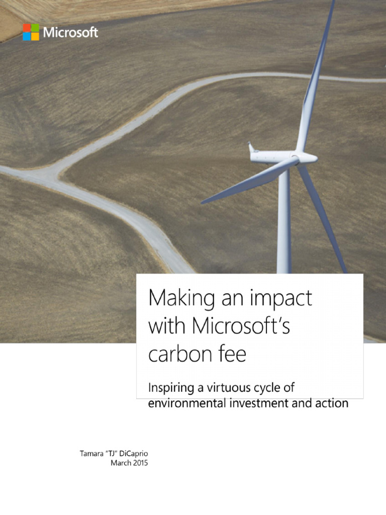 Microsoft Carbon Fee Impact | PDF