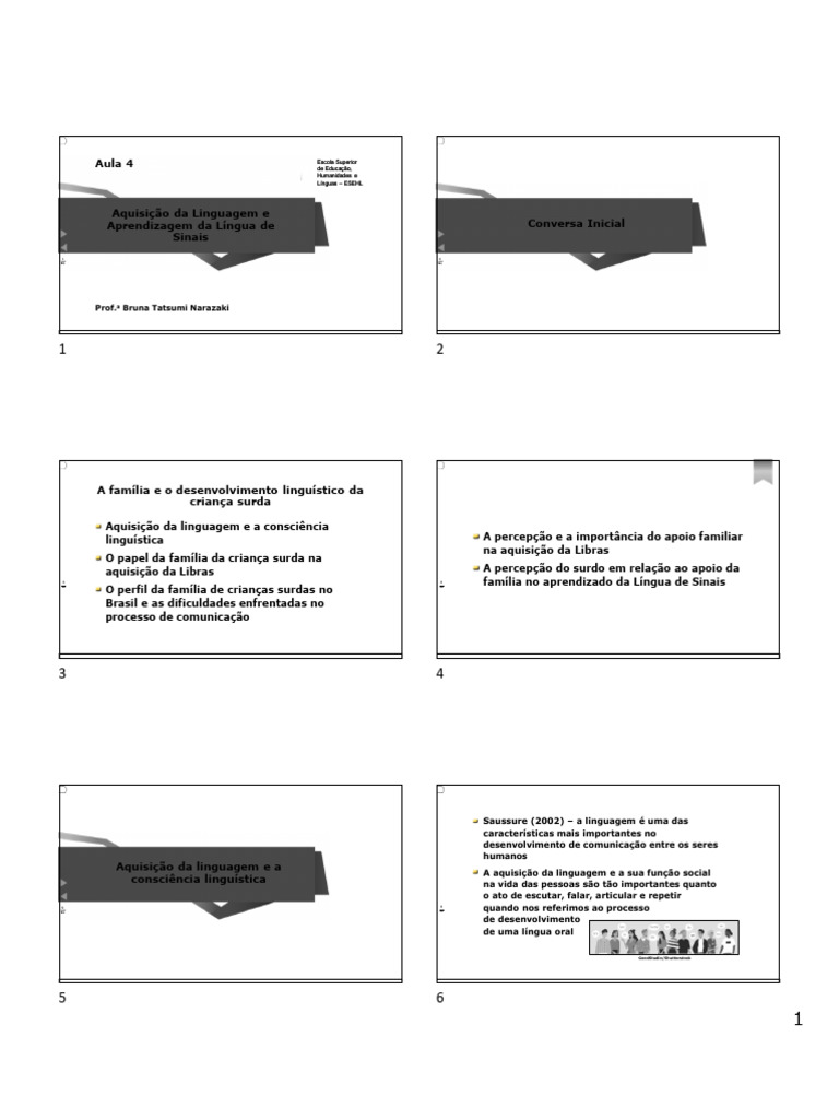 Aula 04 - Libras (Slides) | PDF