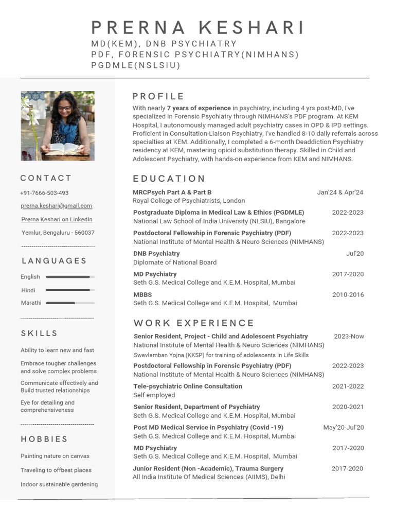 (Digital) Prerna Keshari - Curriculum Vitae - Resume - Apr'24-2 | PDF