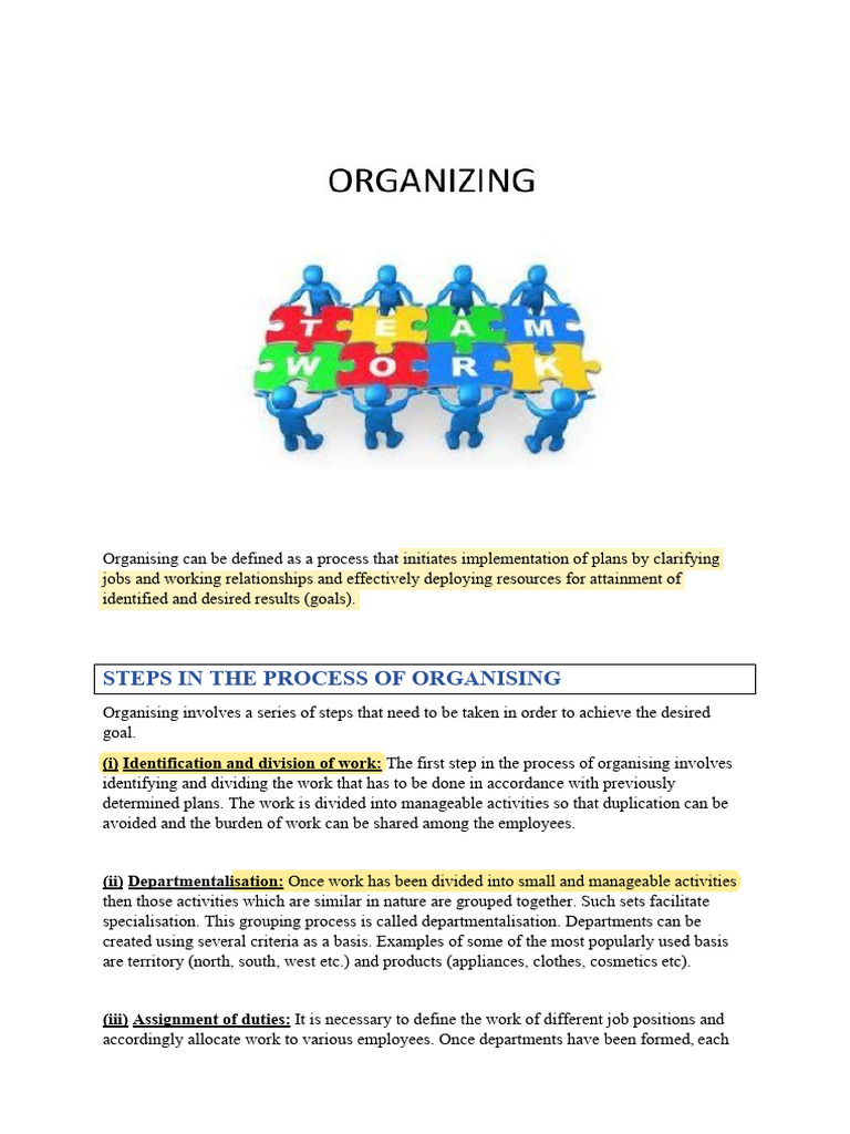 Organising | PDF