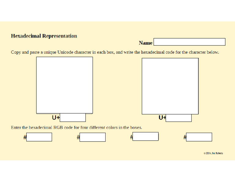 Hexadecimal Representation | PDF