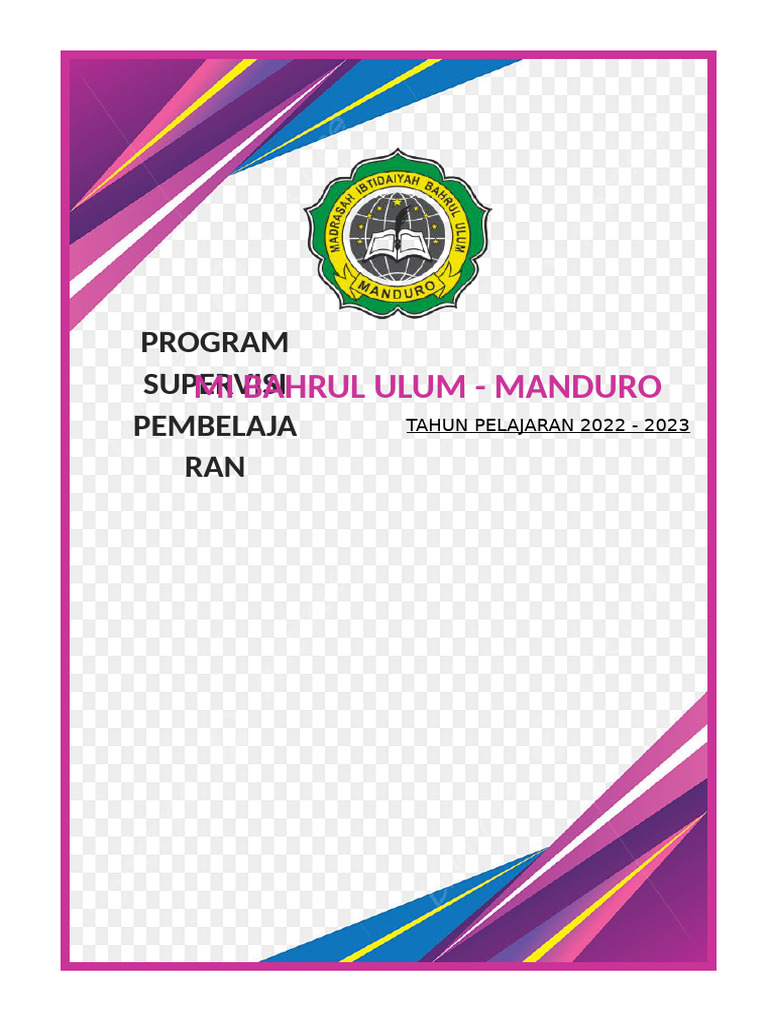 D.4.1.1 PROGRAM SUPERVISI KEPALA MADRASAH (AutoRecovered) | PDF