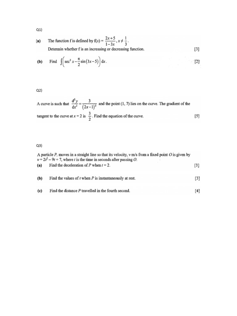 Calculus Test Latest | PDF