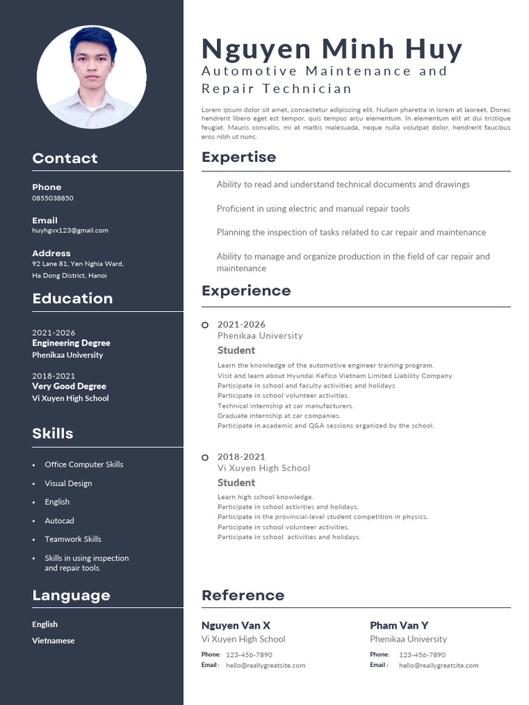 Black White Minimalist CV Resume | PDF