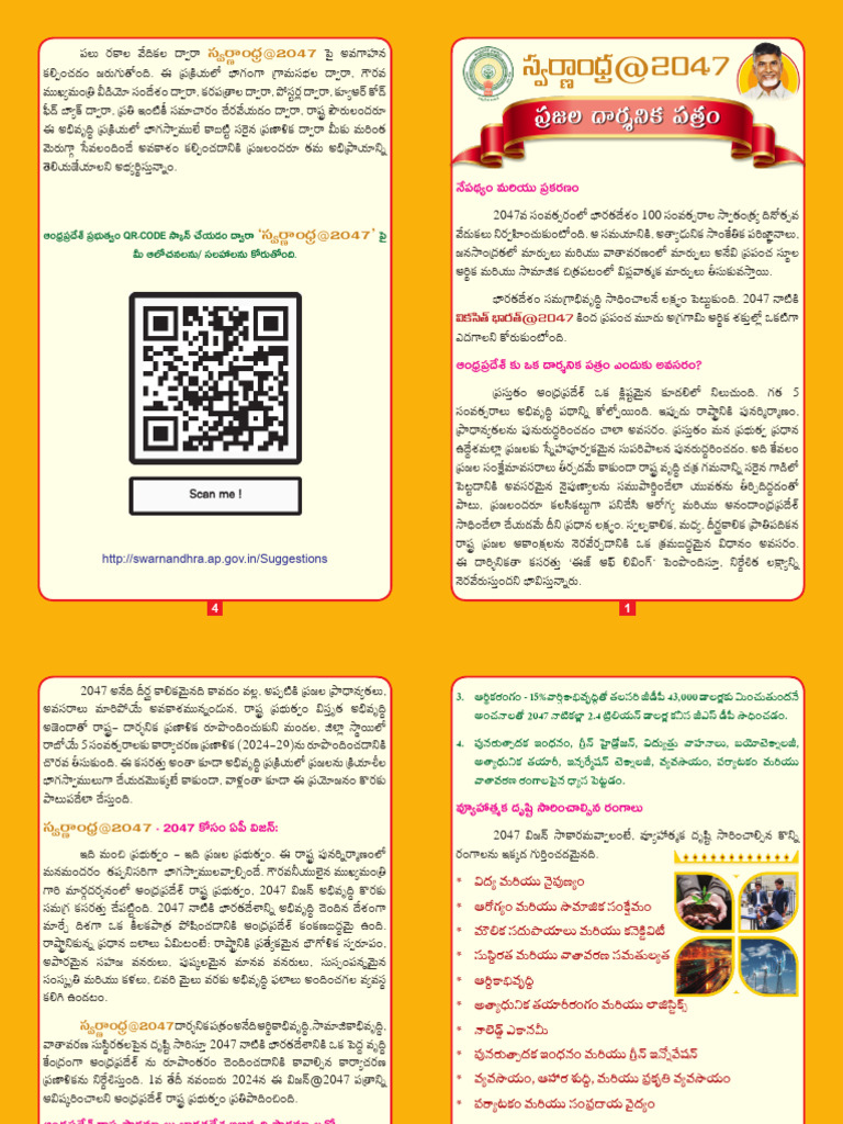 Swarnandhra at 2047 Pamplate (Telugu) | PDF