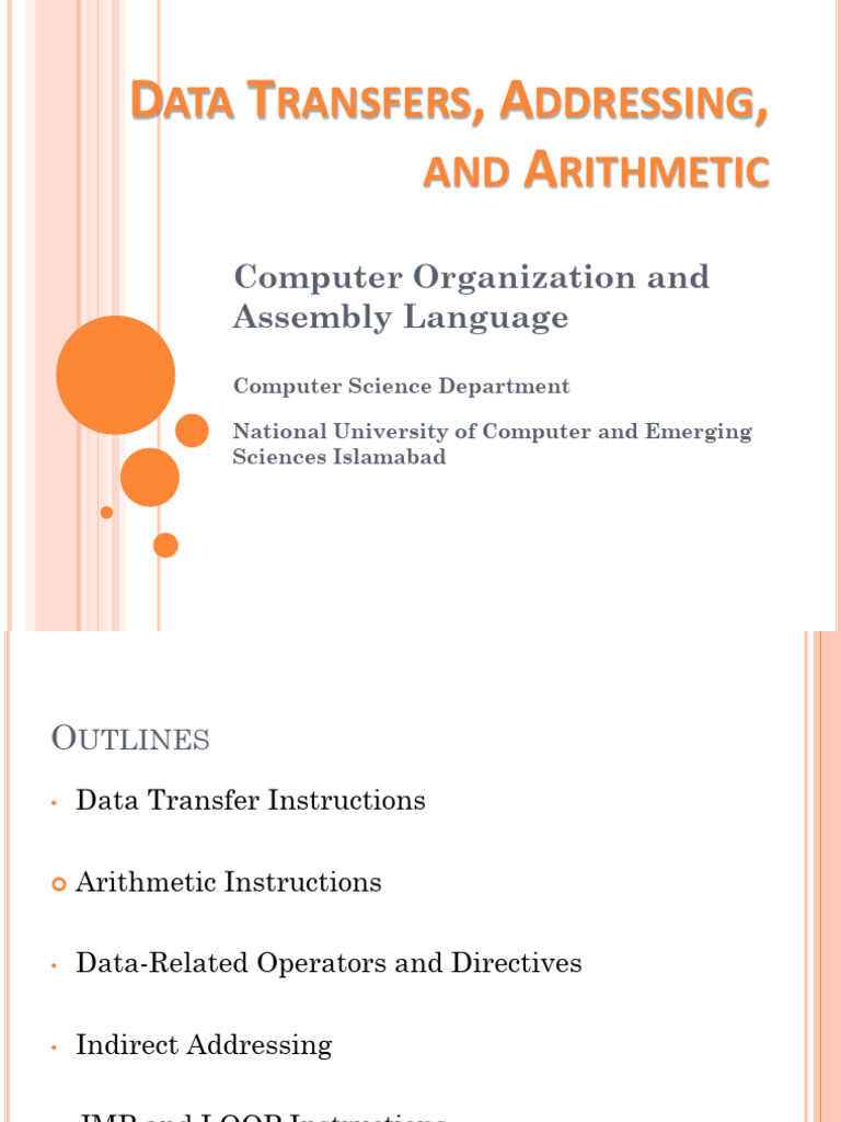 04 - Data Transfers, Addressing | PDF