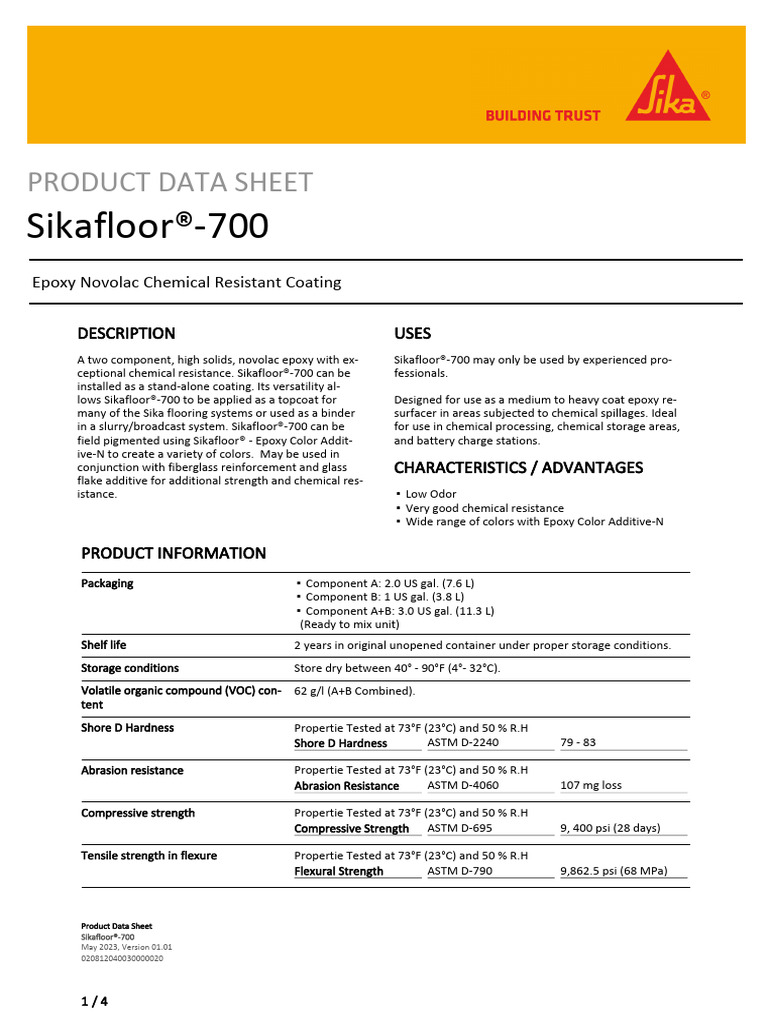 Sikafloor 700 | PDF