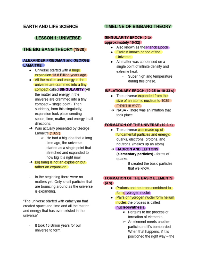 Earth and Life Science | PDF