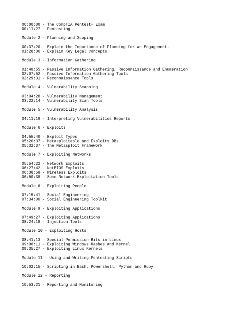Comptia PenTest On Webdownloads | PDF