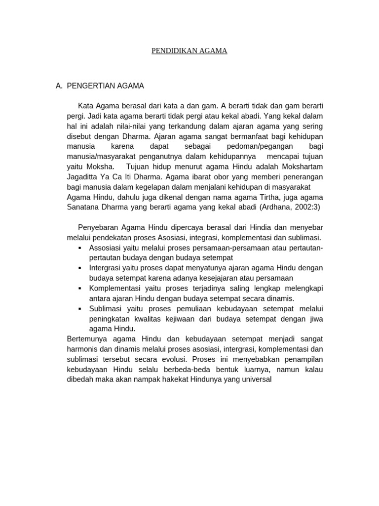 Materi Pendidikan Agama | PDF