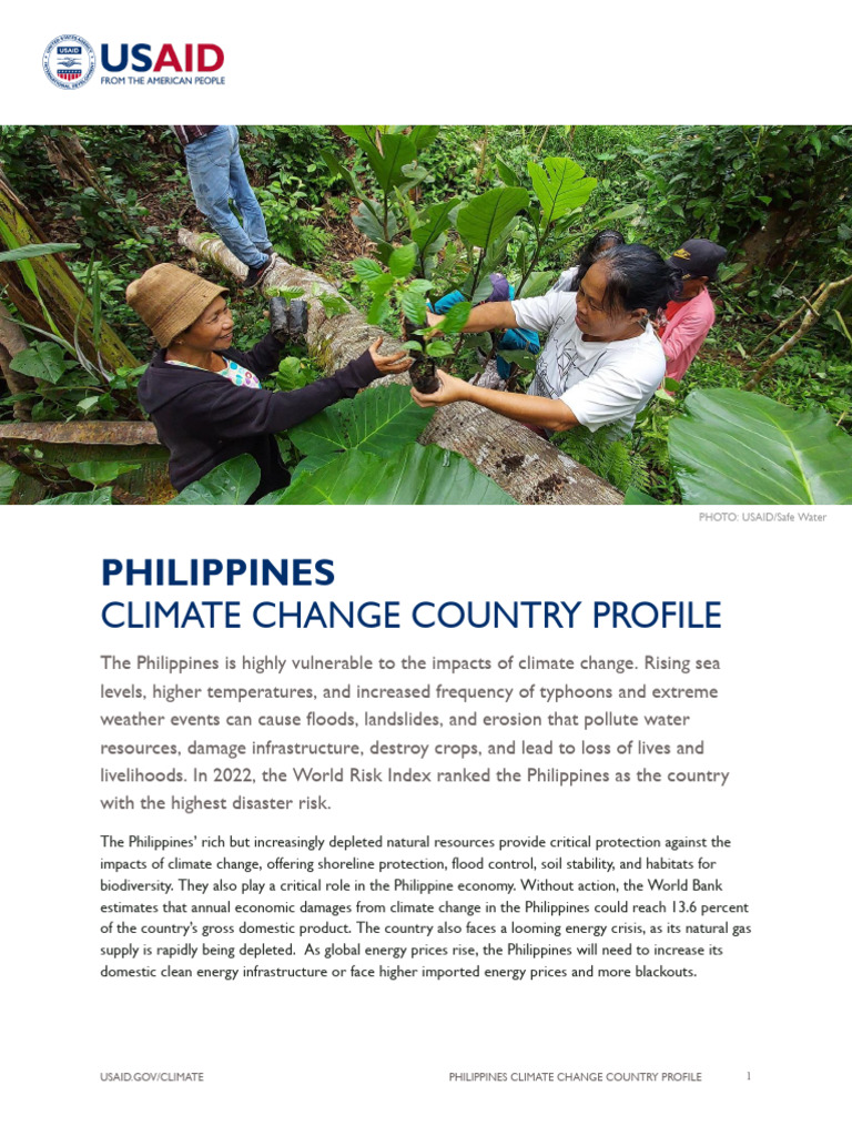 USAID's Climate Change Initiatives in the Philippines | PDF | Climate ...