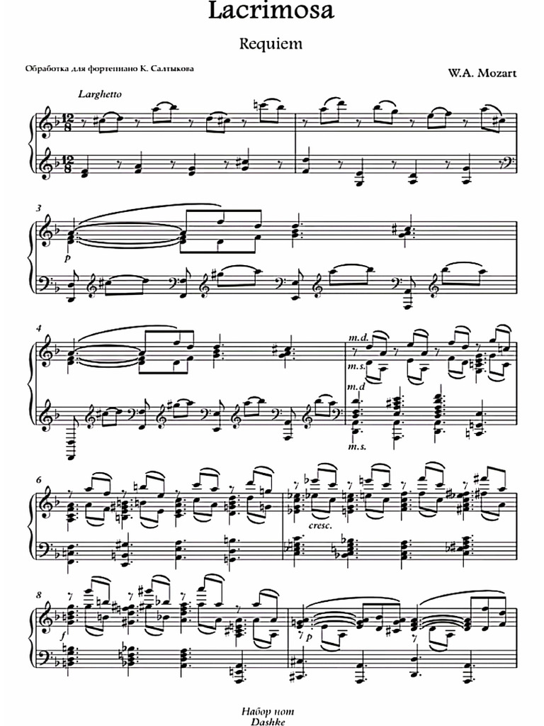 Lacrimosa | PDF