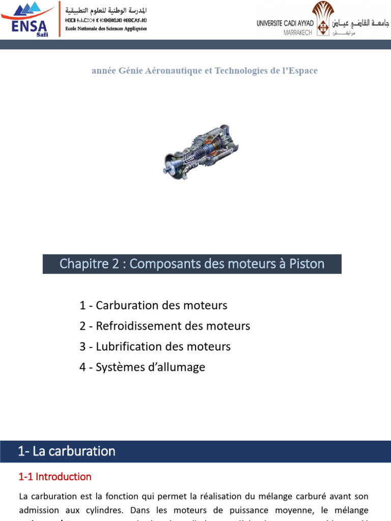 Chapitre 2 - Composants Des Moteurs À Piston | PDF