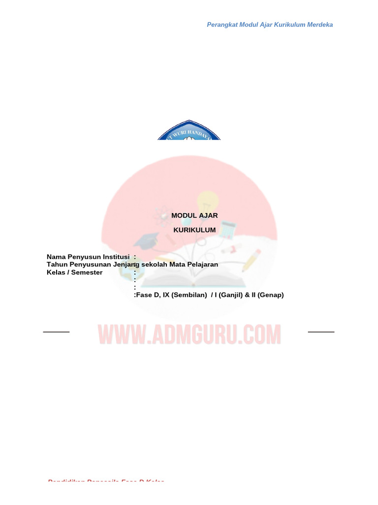 Modul-Ajar-PKN-Kelas-9 Sri Wahyuni | PDF