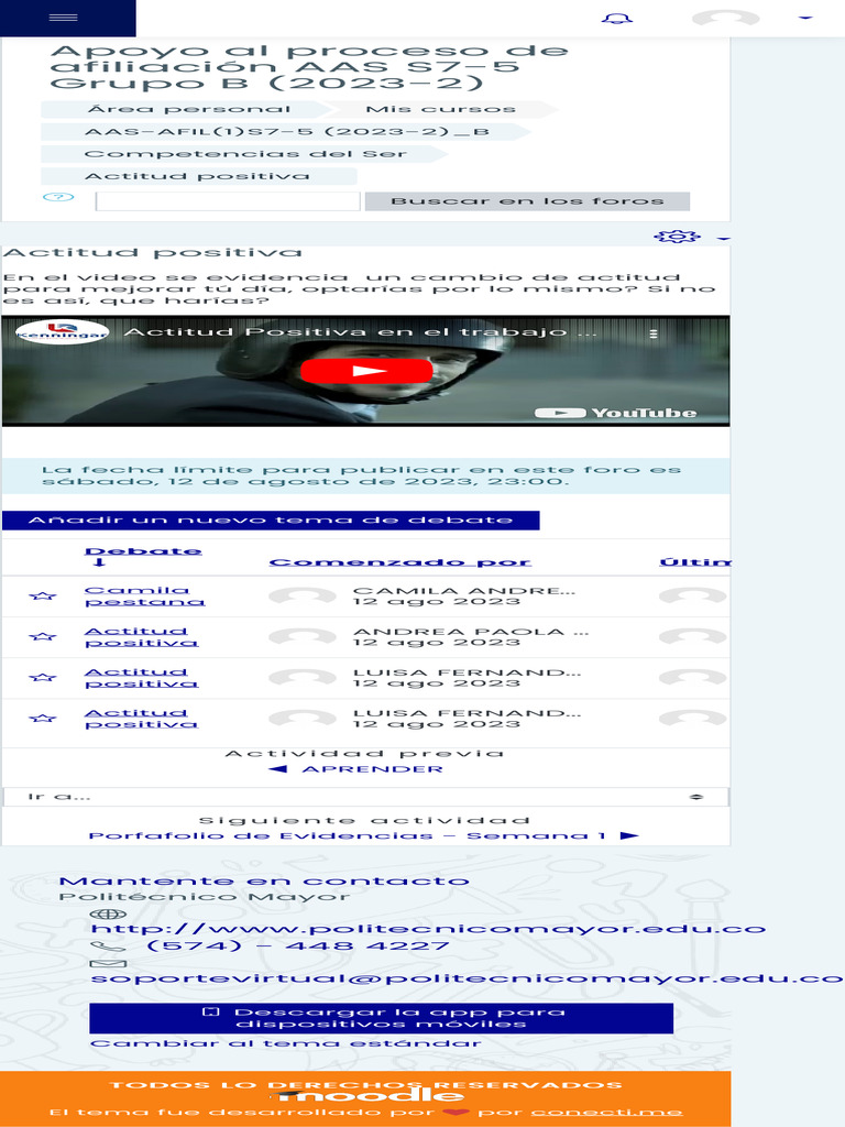 Actitud positiva | PDF