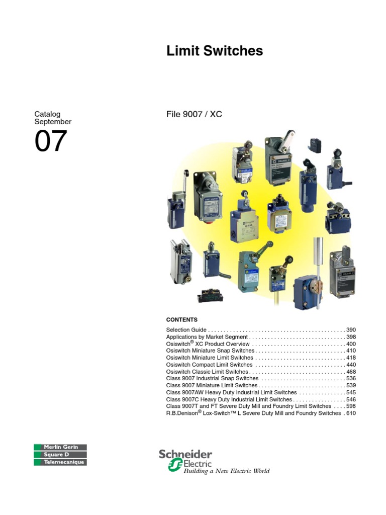 Limit Switches | PDF | Switch | Electrical Connector