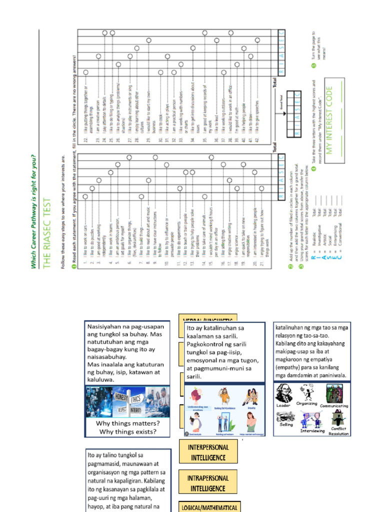 Multiple Intelligences Activity | PDF