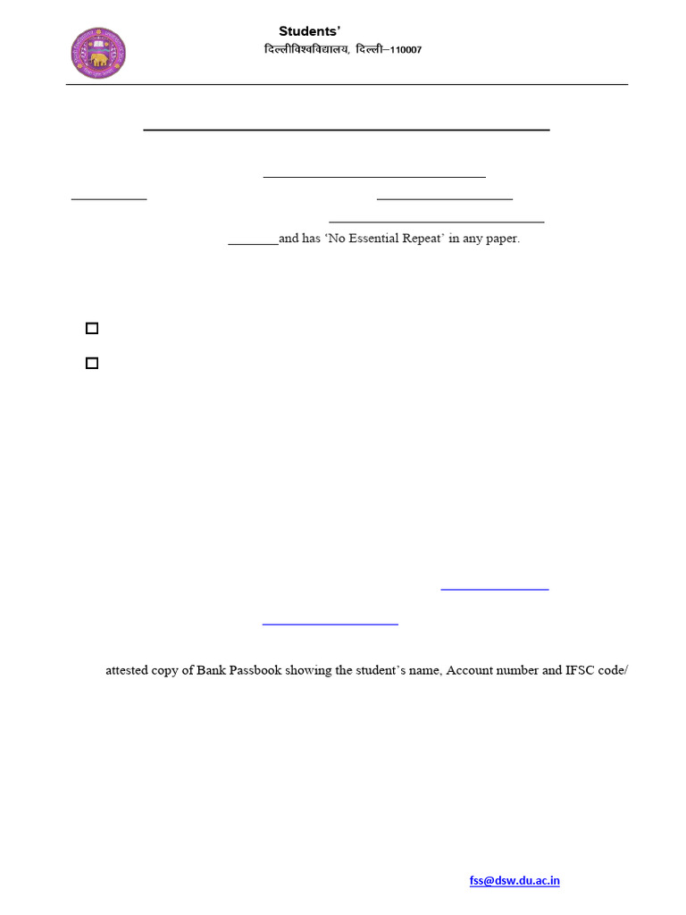 Bonafide Certificate FSS 2024 25 | PDF