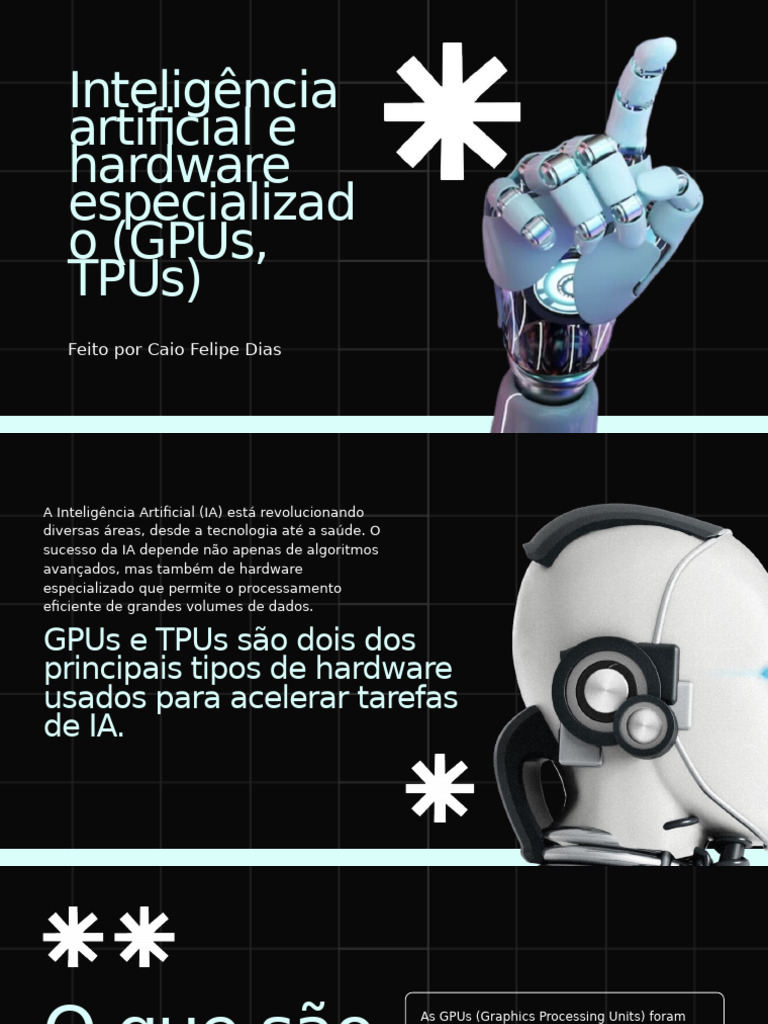Inteligência Artificial e Hardware Especializado (GPUs, TPUs) | PDF