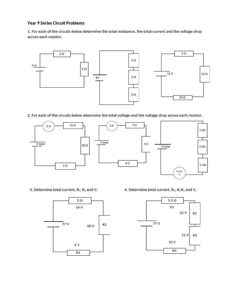 Electric Circuit Problems | PDF