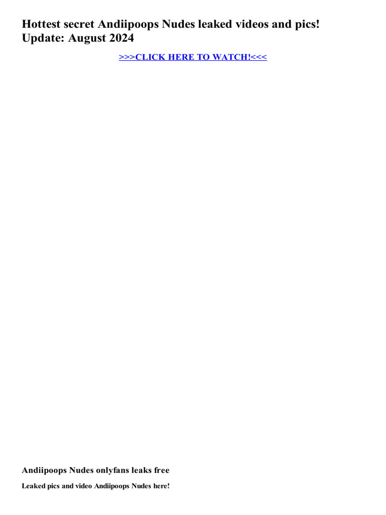 Andiipoops Nudes | PDF