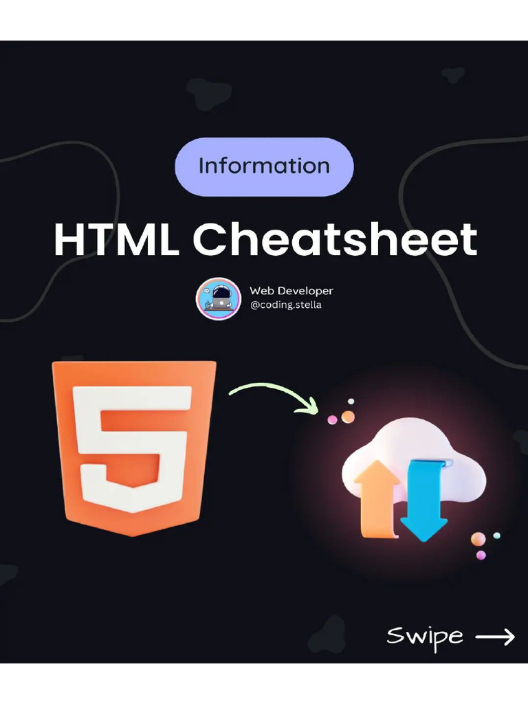 HTML Cheat Sheet | PDF