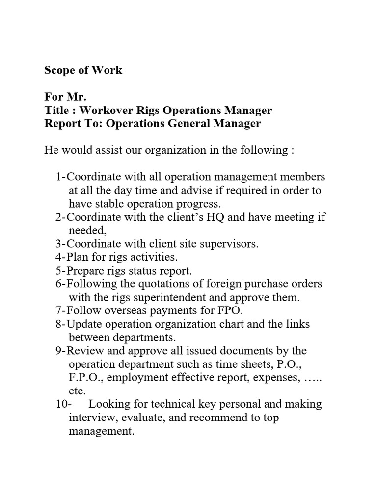 Workover Rigs Operations | PDF