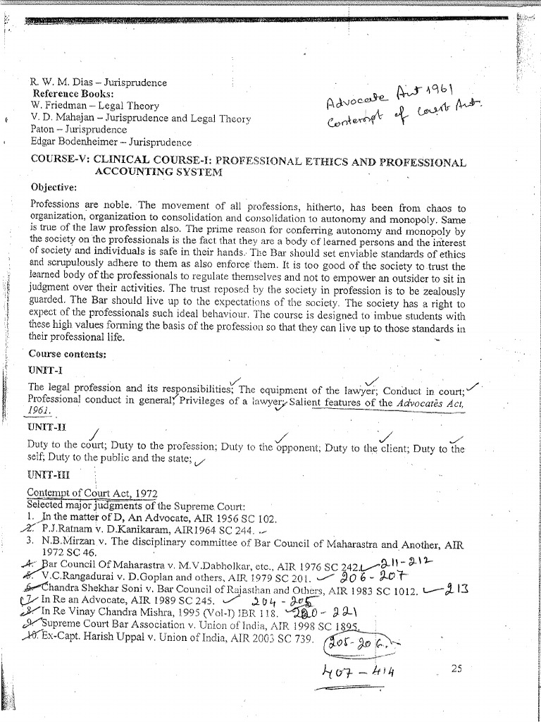 Prof Ethics Notes | PDF