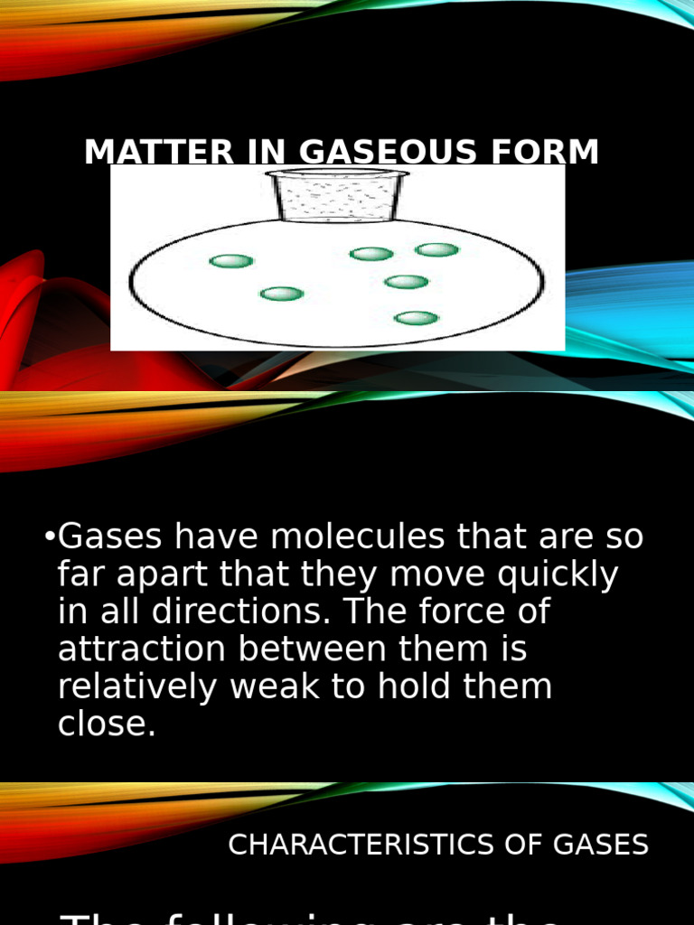 Matter in Gaseous Form | PDF