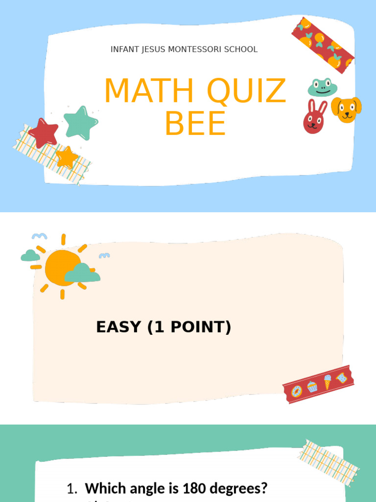 Math Quiz Bee 7-10 | PDF