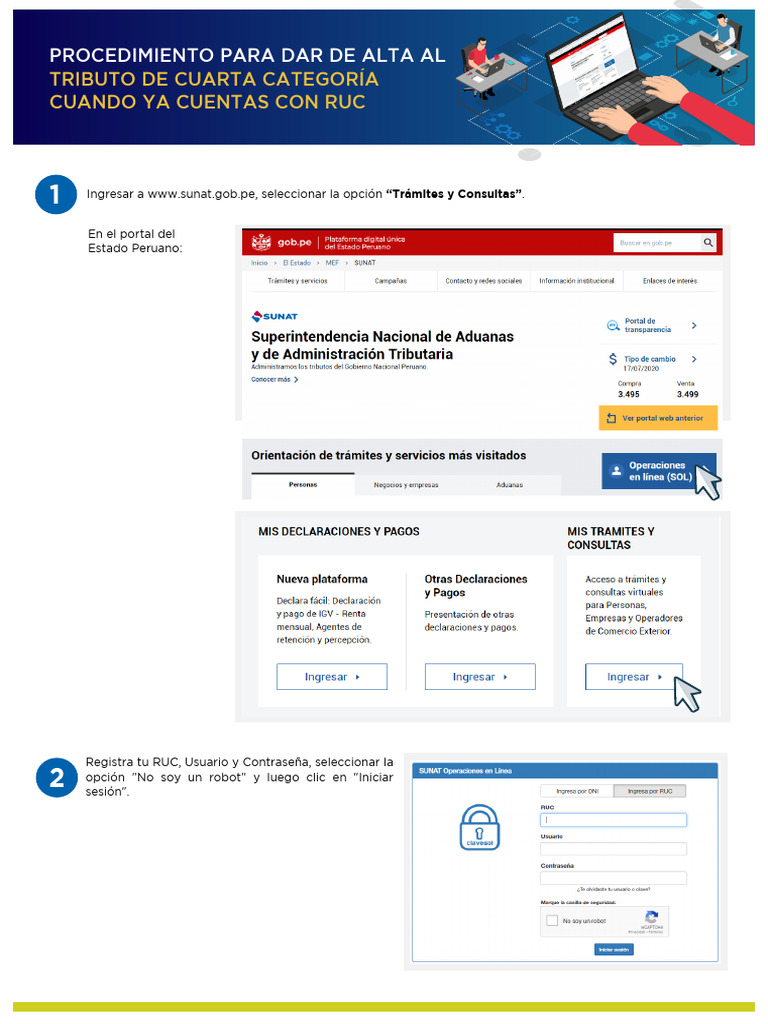 Procedimiento para Dar de Alta Al Tributo de Cuarta Categoría Cuando Ya ...