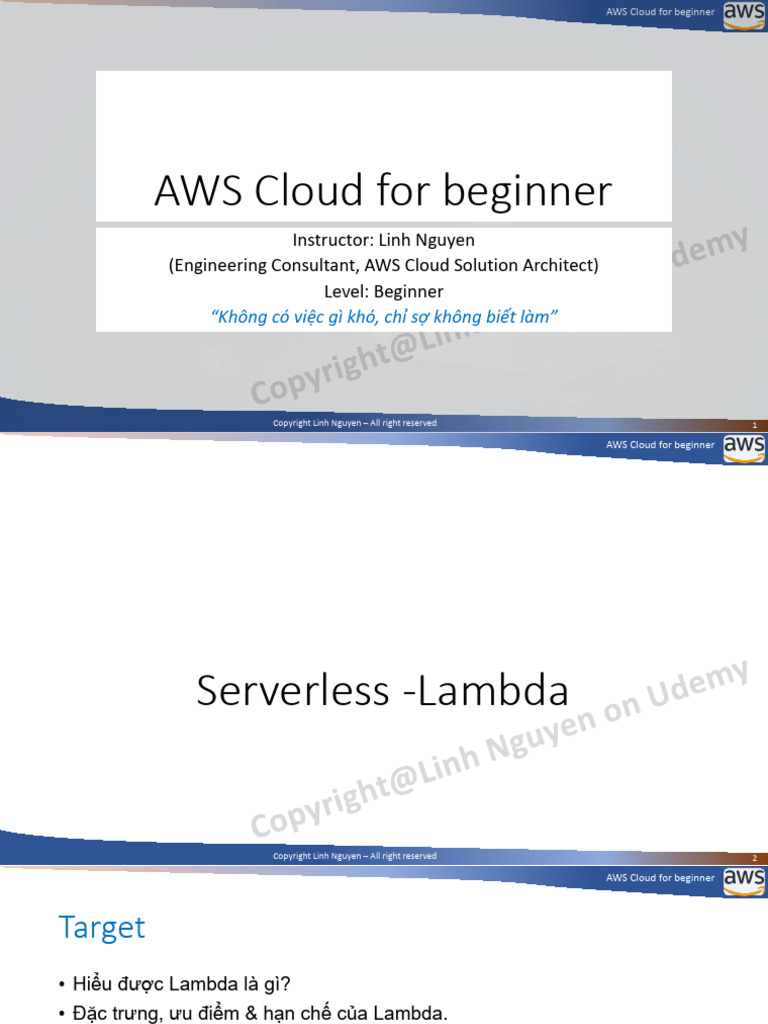 Serverless - Lambda | PDF