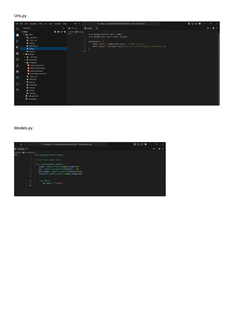 Django Crud Operations | PDF