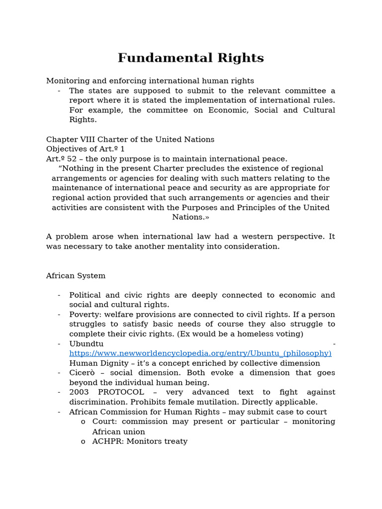 Fundamental Rights | PDF