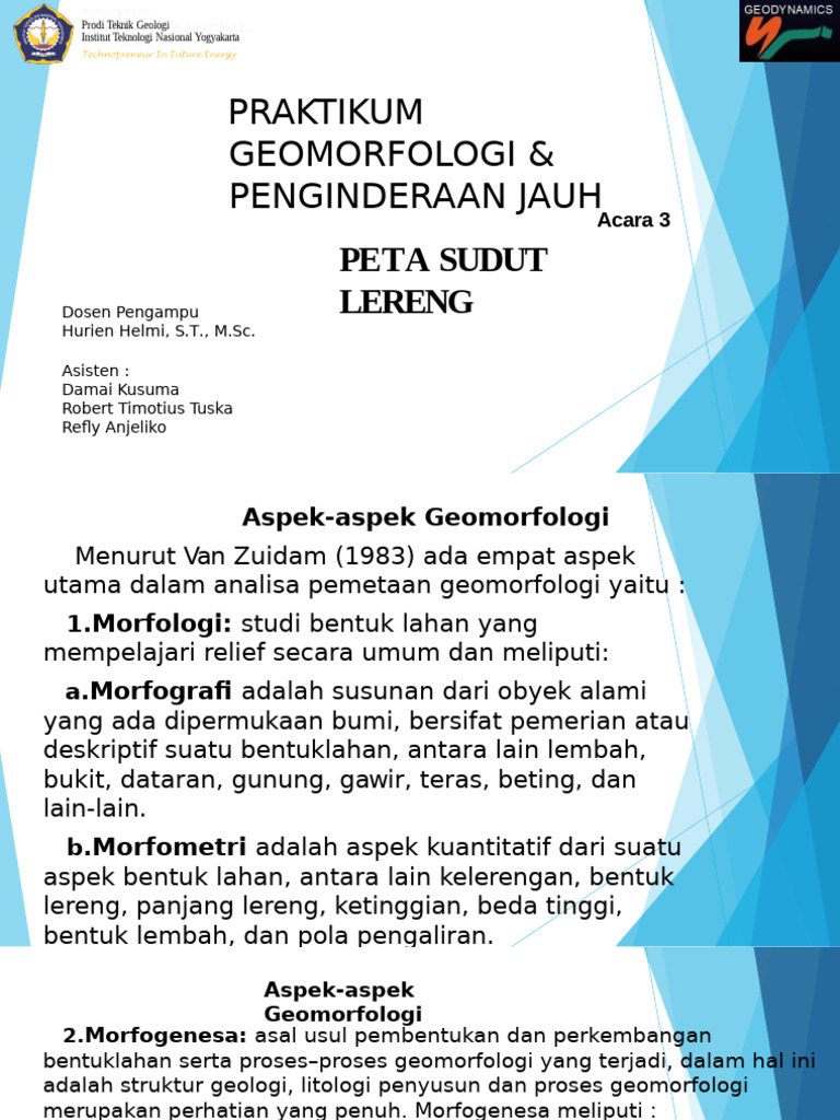 3 ACARA 3 Peta Sayatan Lereng-1 | PDF