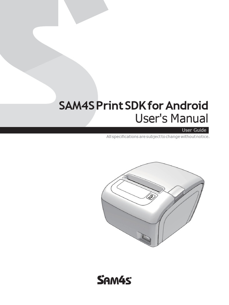 SAM4S Print SDK For Android | PDF